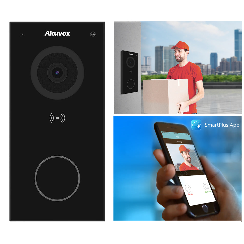 Akuvox E12S Video Doorbell with Smart Plus Cloud App (Lifetime Free li – Telephonykart